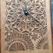 Chip Carved Darkstained Clock. - Etsy