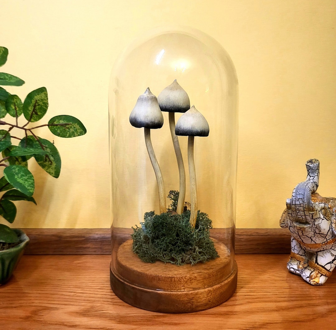 Liberty Caps Sculpture, Magic Mushroom Decor, Psychedelic Mushroom Art ...