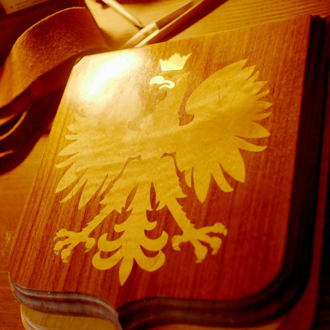 Engraved Polish Crest Wood Plaque - Polskie Godło - Herb Polski - Wood ...