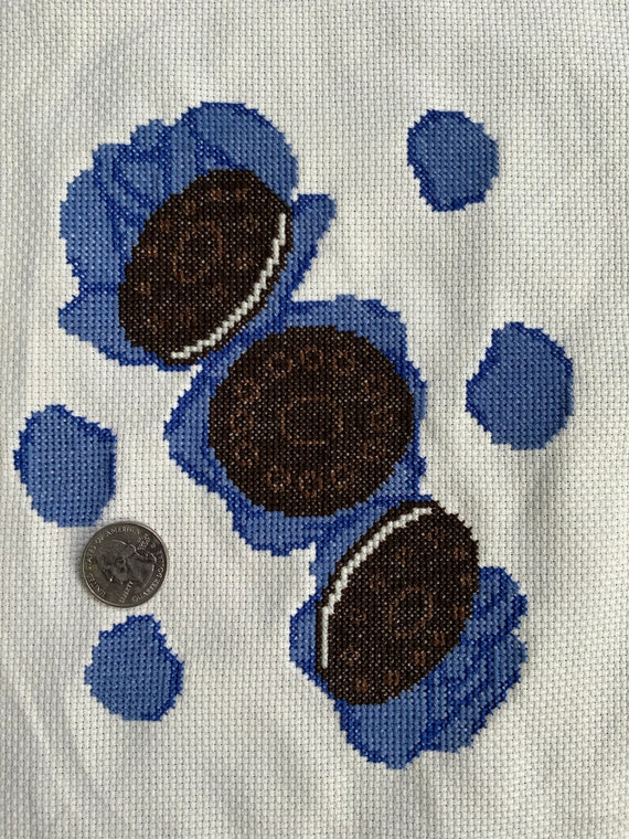 Oreos on Roses Cross Stitch Pattern | Etsy