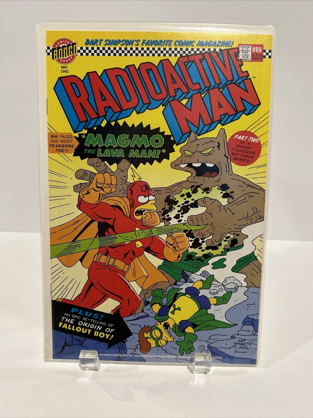 Radioactive Man 88 Nm Bongo Simpsons Comic Book Homer Bart - Etsy