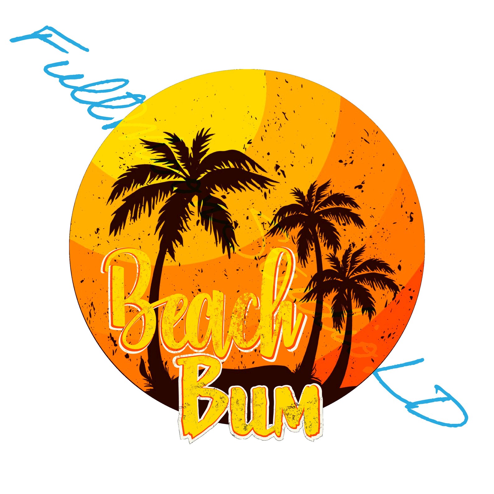 Beach Bum Summer Vibes Retro Design Png svg Sublimation Clipart Vintage ...