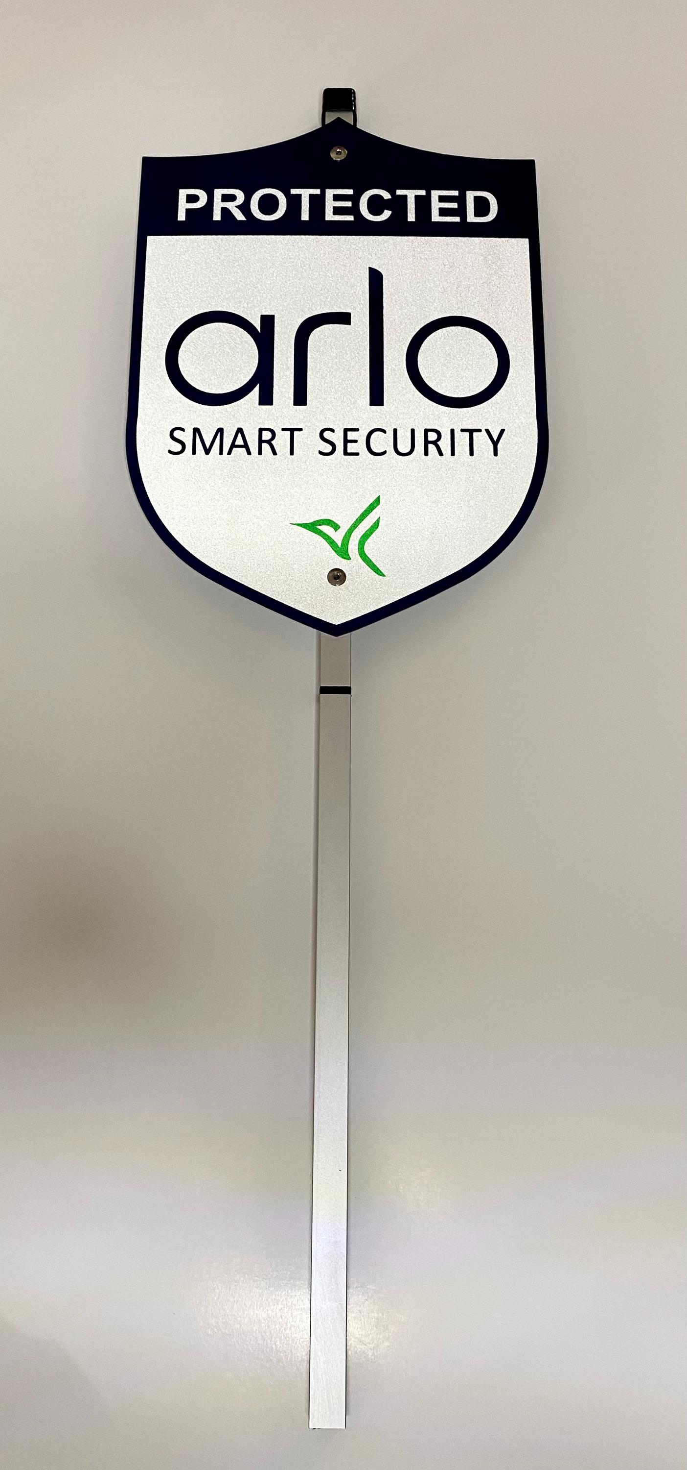 New Arlo Security Yard Sign Aluminum + (2) 3M Arlo Security Stickers - Etsy