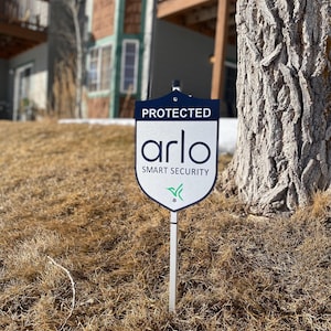 Arlo Security Yard Sign, Aluminum, Includes 3M Stickers - Etsy