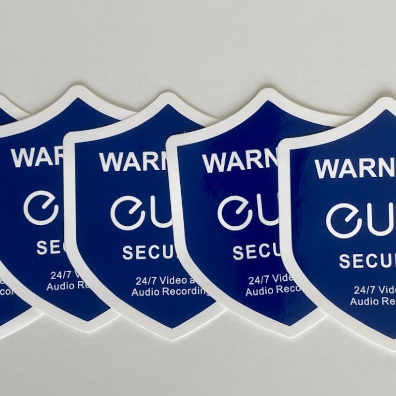 Security Alarm Stickers - Etsy Denmark