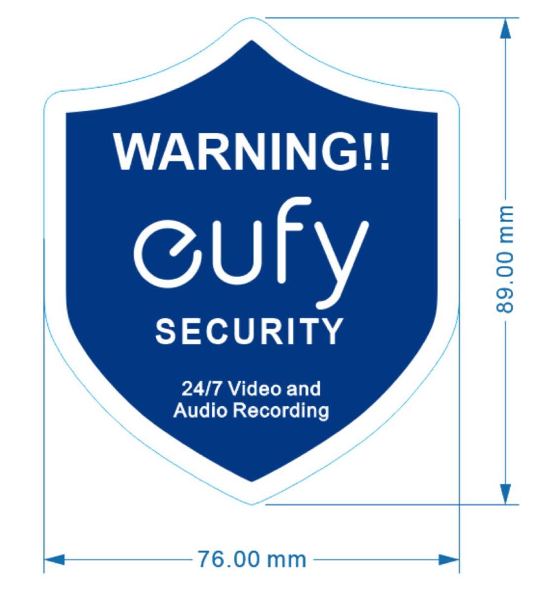 Eufy Security System Stickers 3M High Quality Indoor/outdoor (1stickers ...