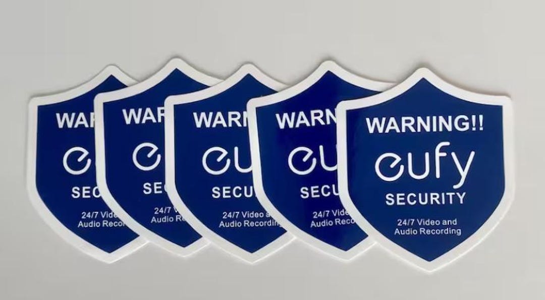 Eufy Security System Stickers 3M High Quality Indoor/outdoor 5 Stickers ...