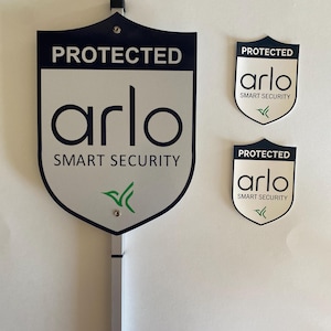Arlo Security Yard Sign, Aluminum, Includes 3M Stickers - Etsy