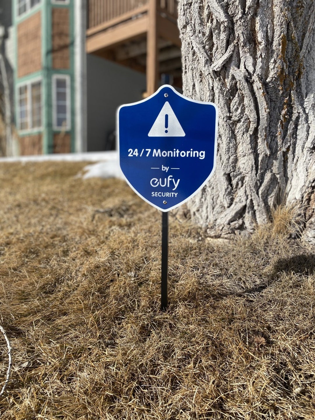 New EUFY Yard Security Sign, Weatherproof Aluminum Construction, 2 ...
