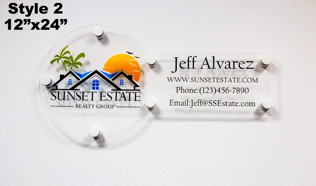 Custom Uv-printed Acrylic Signs Custom Lobby Sign - Etsy