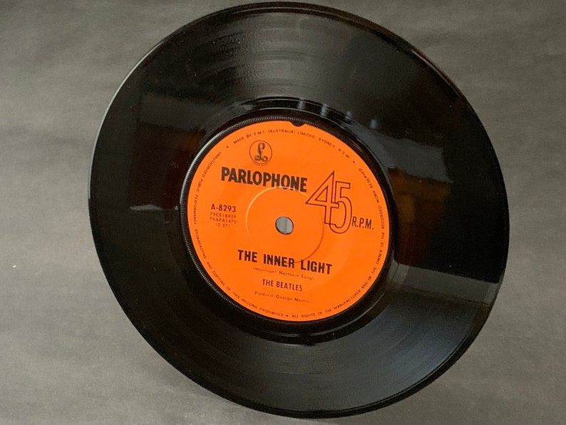 The Beatles Lady Madonna/ the Inner Light A8293 Orange Parlophone Label ...