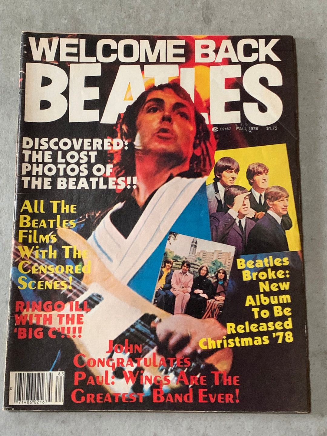 Welcome Back Beatles Magazine Fall 1978 - Etsy