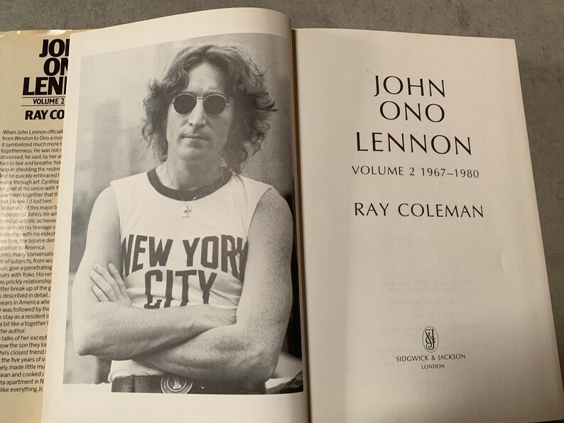 John Lennon Definitive Biography Ray Coleman Two Book Set Volume 1 1940 ...