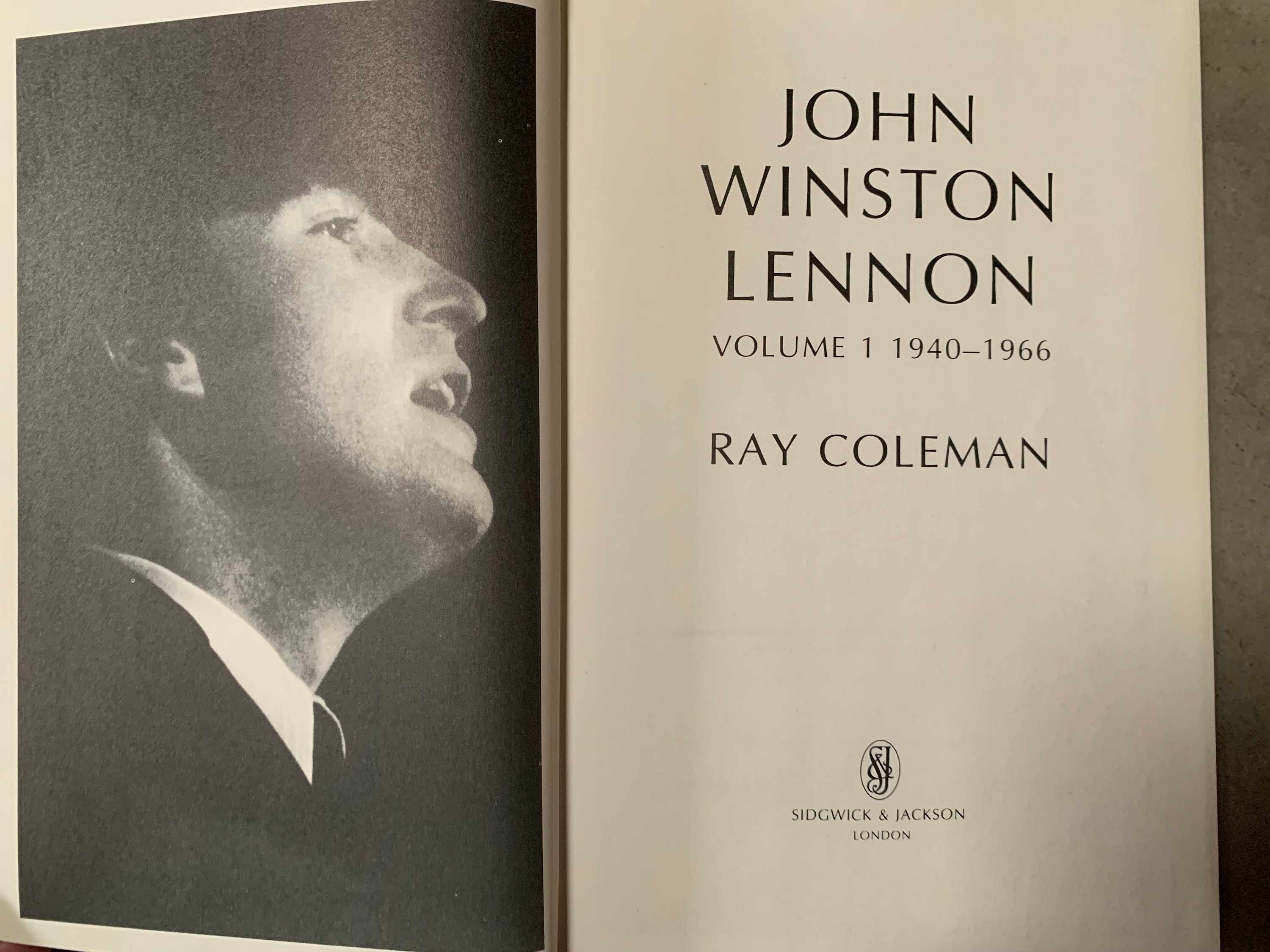 John Lennon Definitive Biography Ray Coleman Two Book Set Volume 1 1940 ...