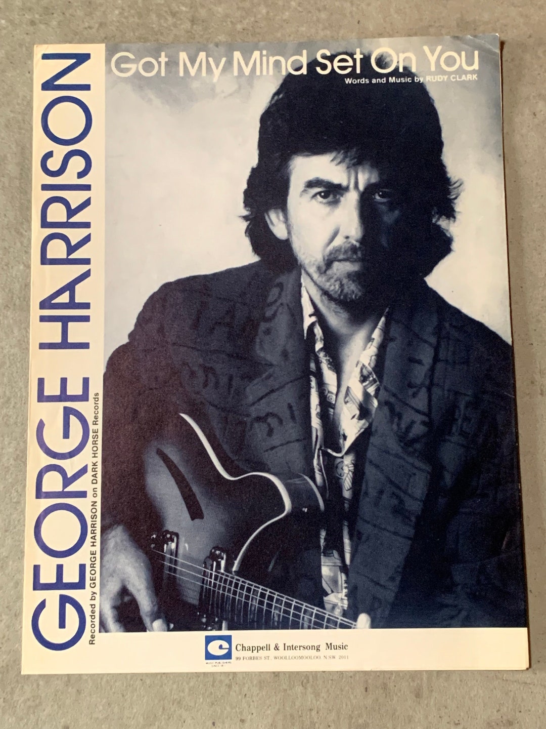 George Harrison Got My Mind Set on You Sheet Music 1987 Australia - Etsy