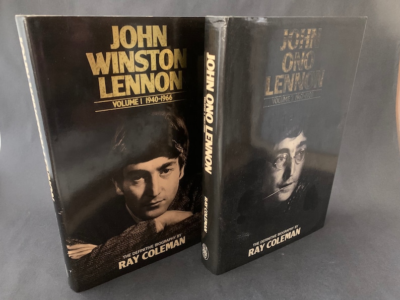 John Lennon Definitive Biography Ray Coleman Two Book Set Volume 1 1940 ...