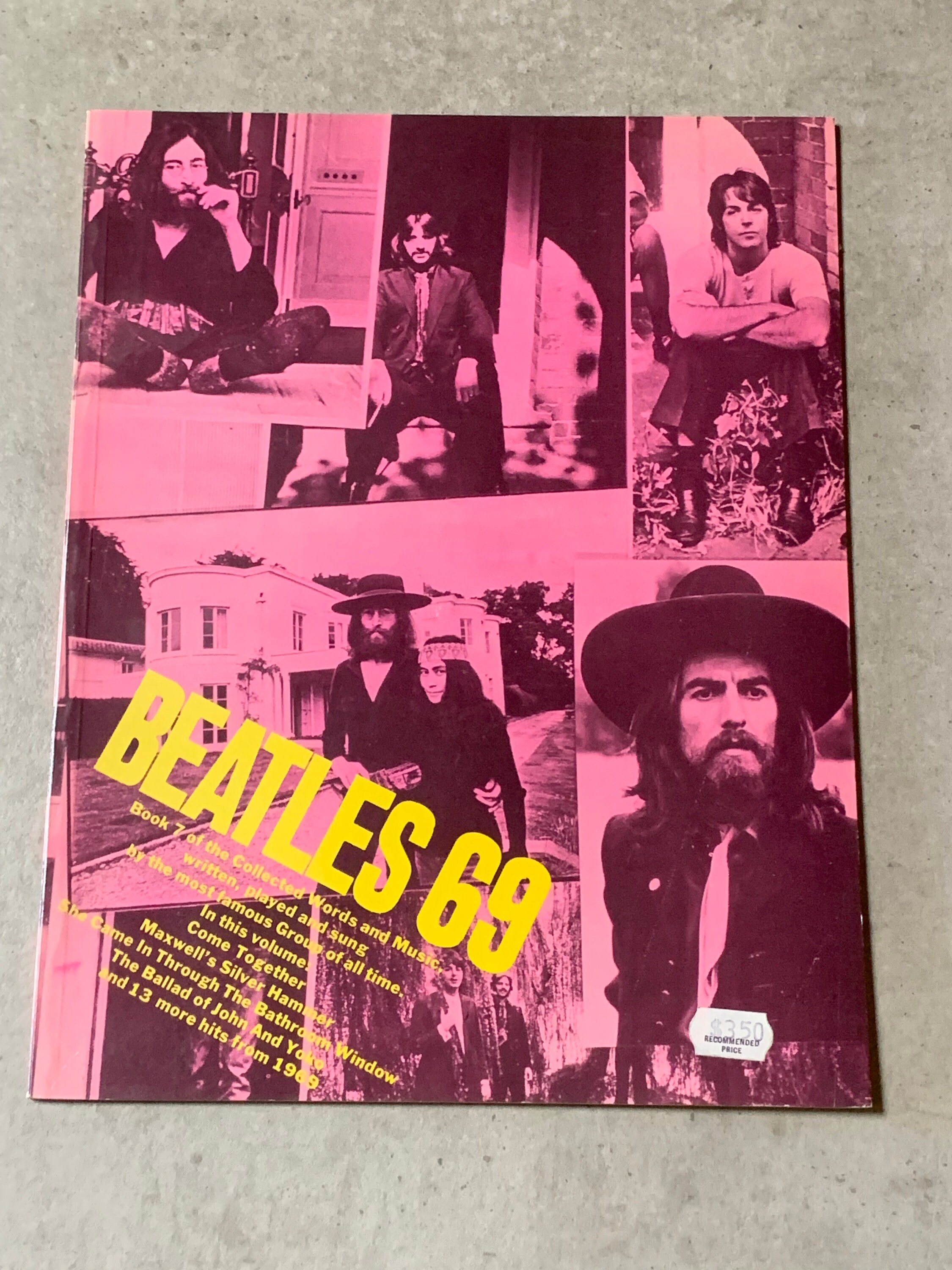 Beatles 69 Book 7 of the Collected Works and Music Wise Publications ...
