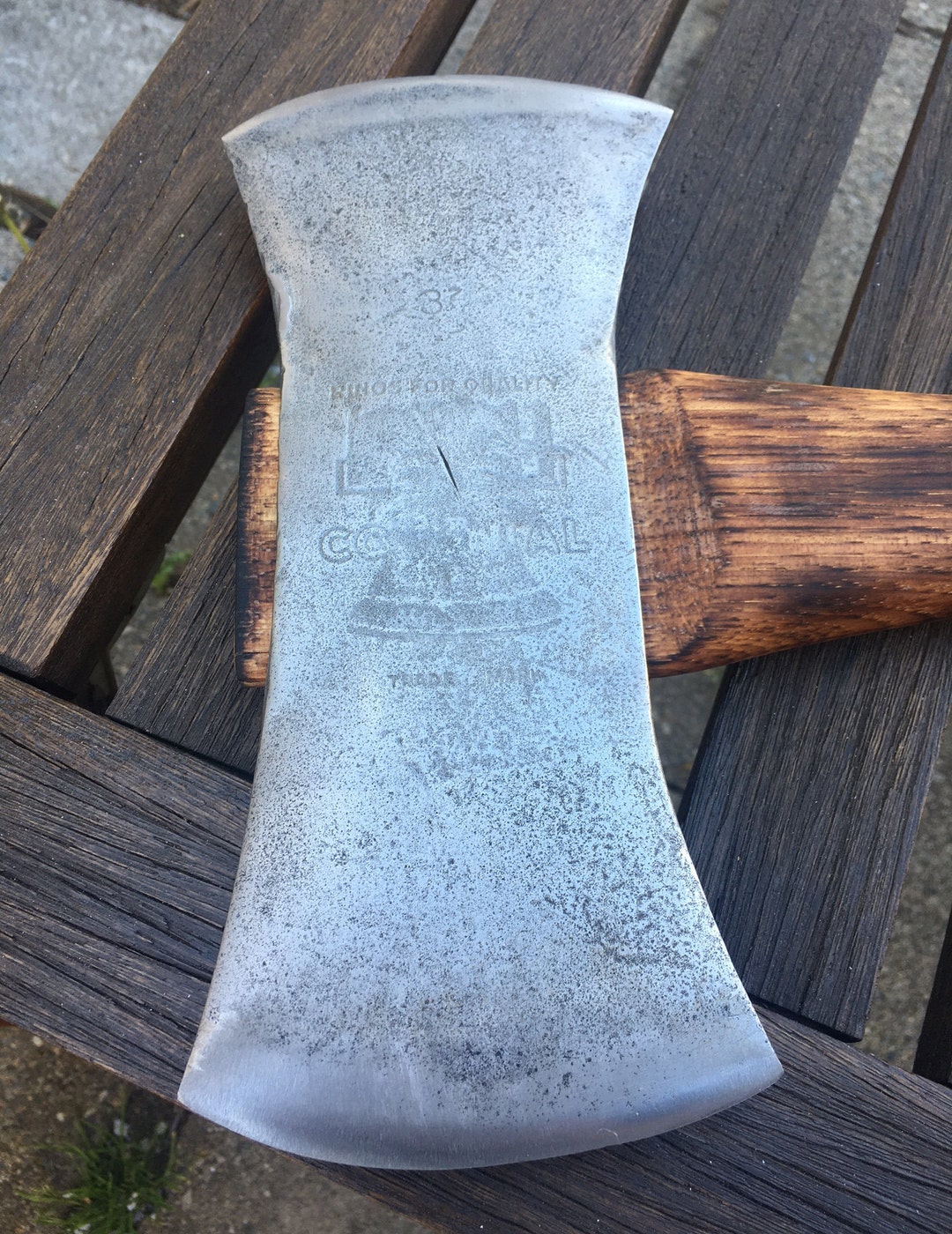 Seattle-based Schwabacher Hardware "colonial" Brand Double-bit Axe C ...