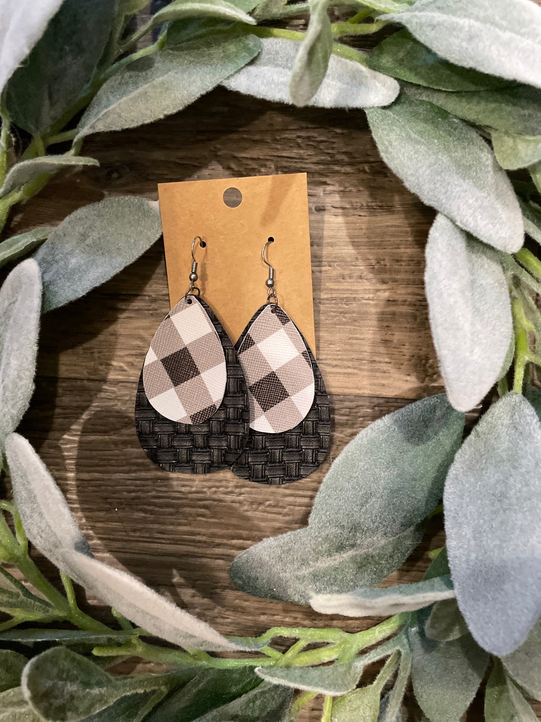 Double Layer Black Waffle and Plaid - Etsy
