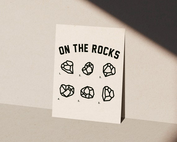 On the Rocks SVG Instant Download With Multiple File Types for | Etsy