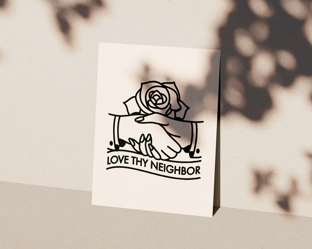 Love Thy Neighbor Christian SVG Instant Download With Multiple File ...