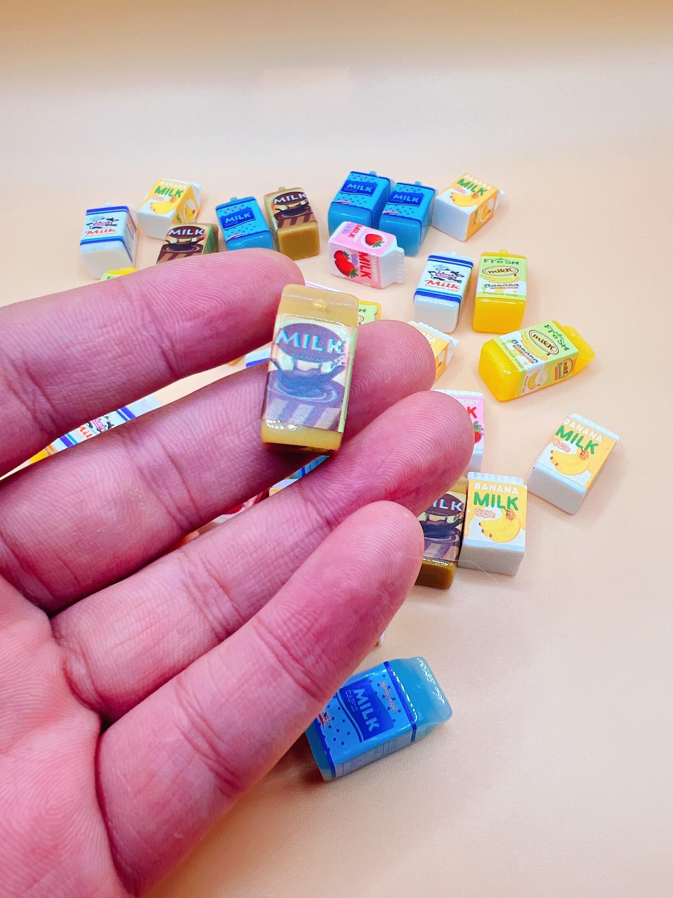 Miniature Milk Set, Miniature Magnet, Miniature Drink, Miniature Food ...
