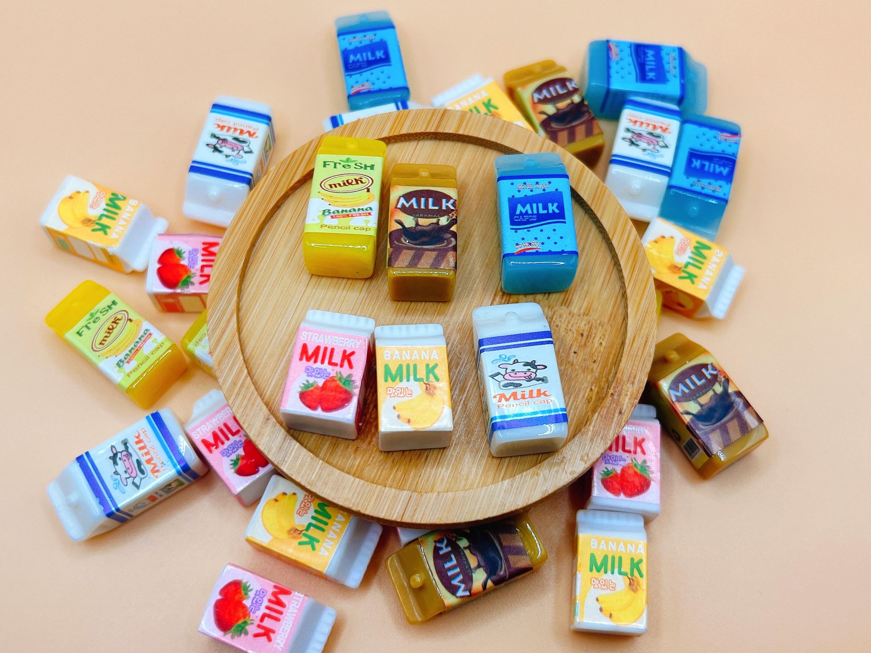 Miniature Milk Set, Miniature Magnet, Miniature Drink, Miniature Food ...