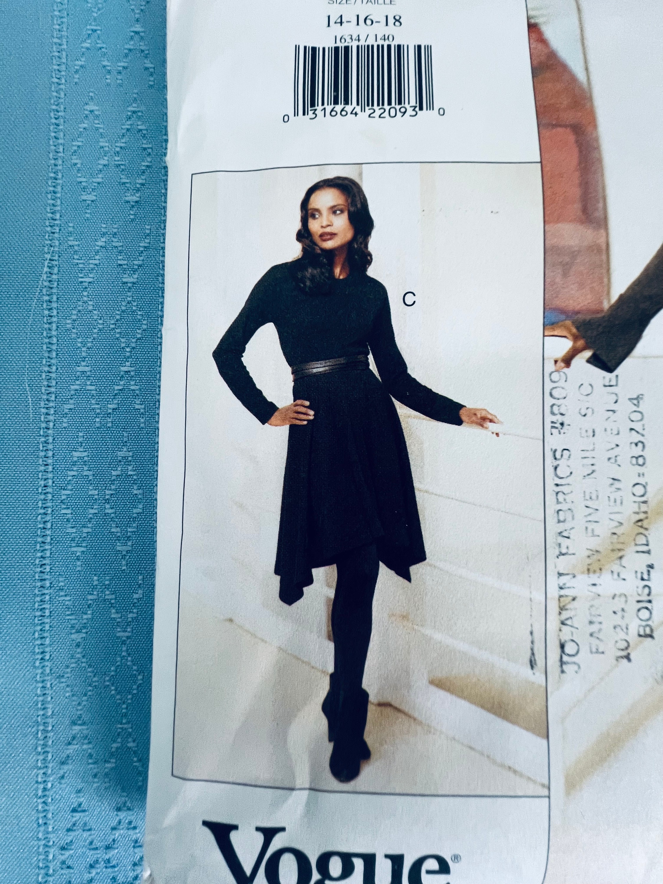 Vintage UNCUT 1990s Dress Pattern, Vogue Sewing Pattern 1634, American ...