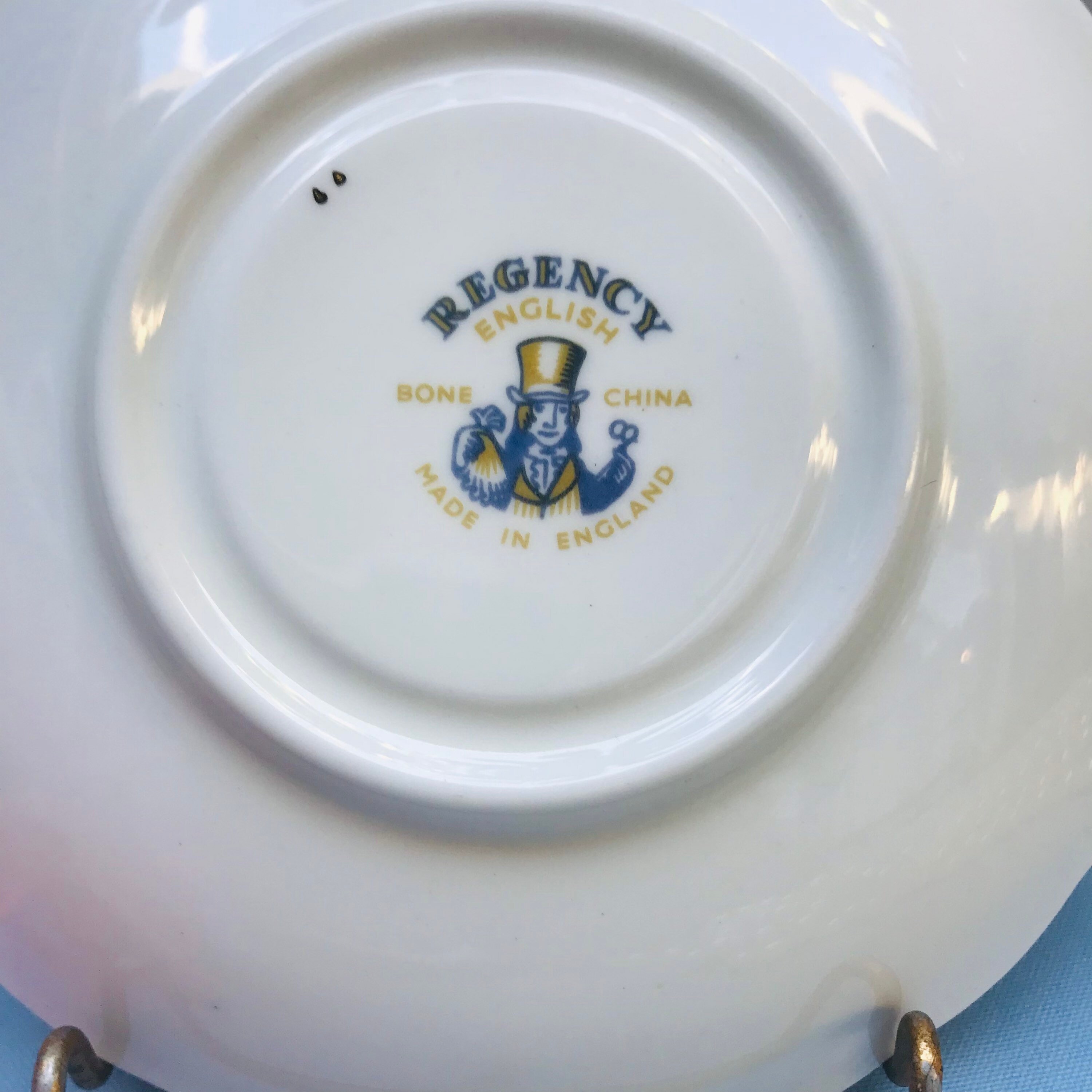 Vintage Regency Bone China Floral Teacup and Saucer Set - Etsy
