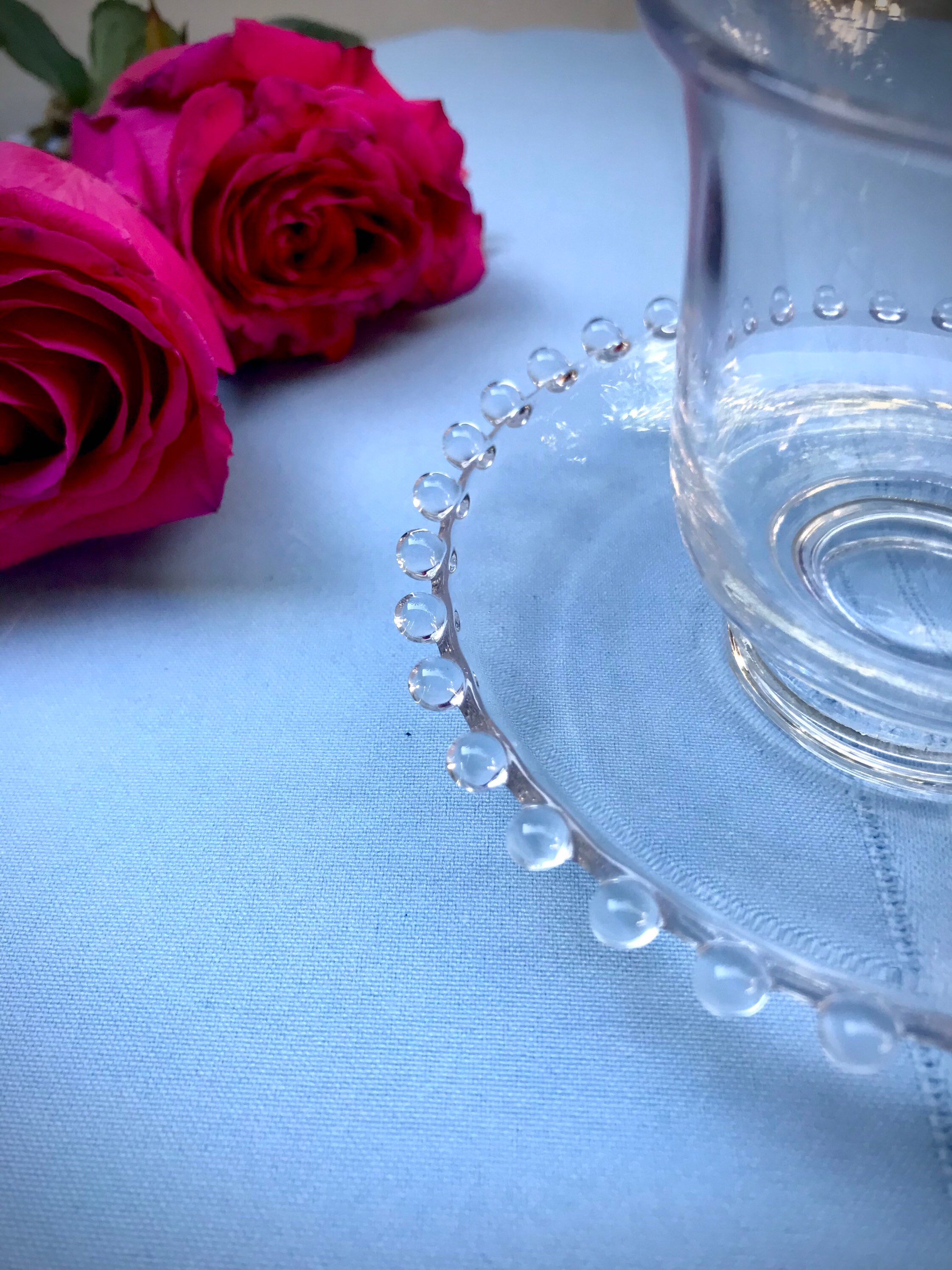 Vintage Candlewick Glass Cup and Saucer - Etsy