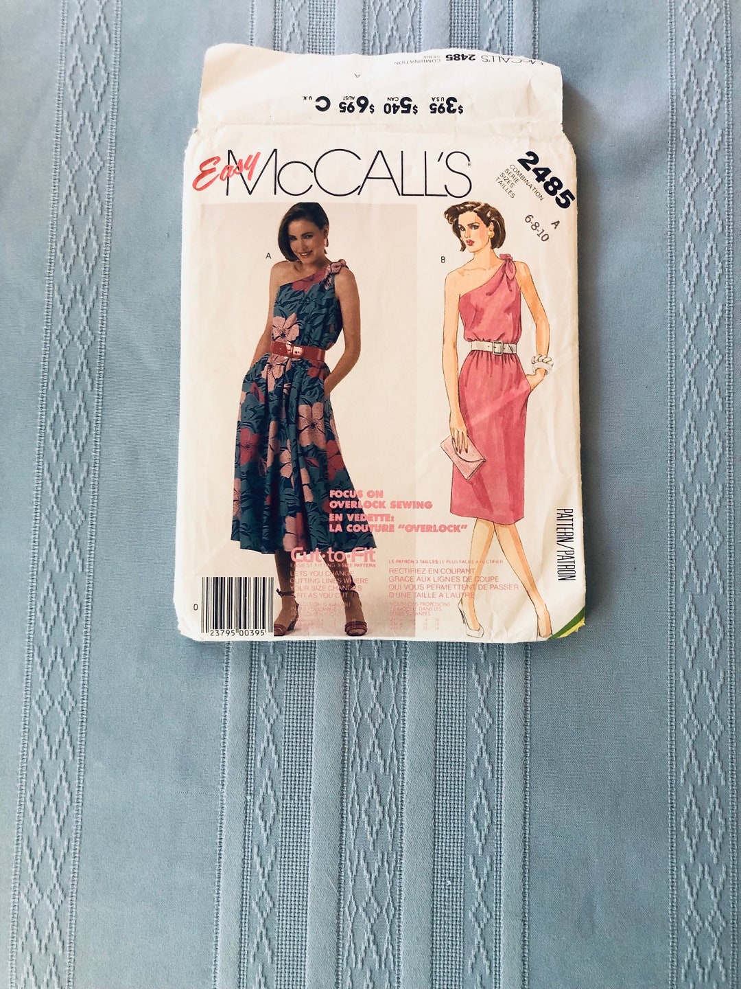 1980s Mccall's 2485 Sewing Pattern: Misses Flared Dress, Size 6-8-10 - Etsy