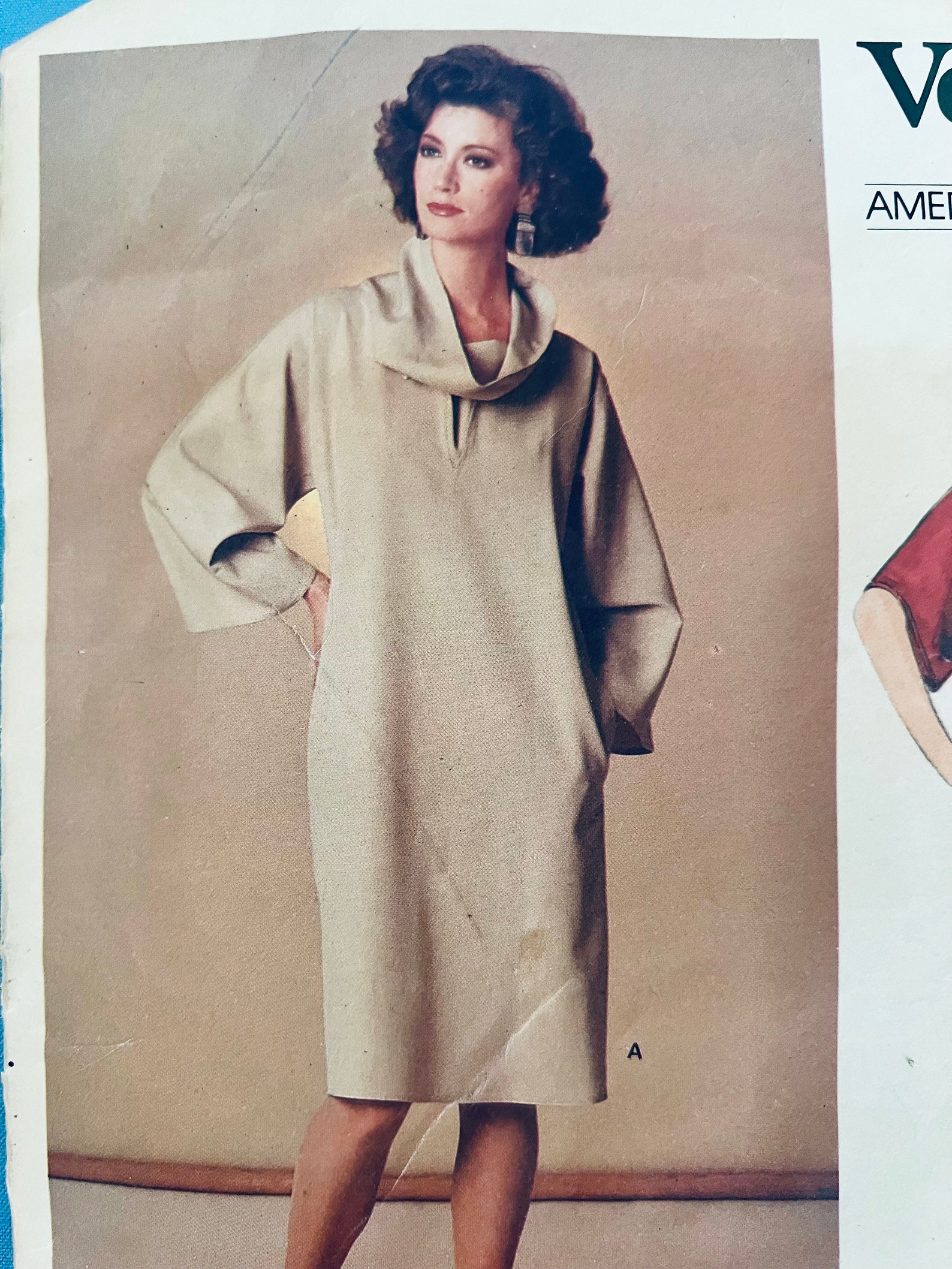Vintage 1980s Dress Pattern, Vogue Sewing Pattern 1223, American ...