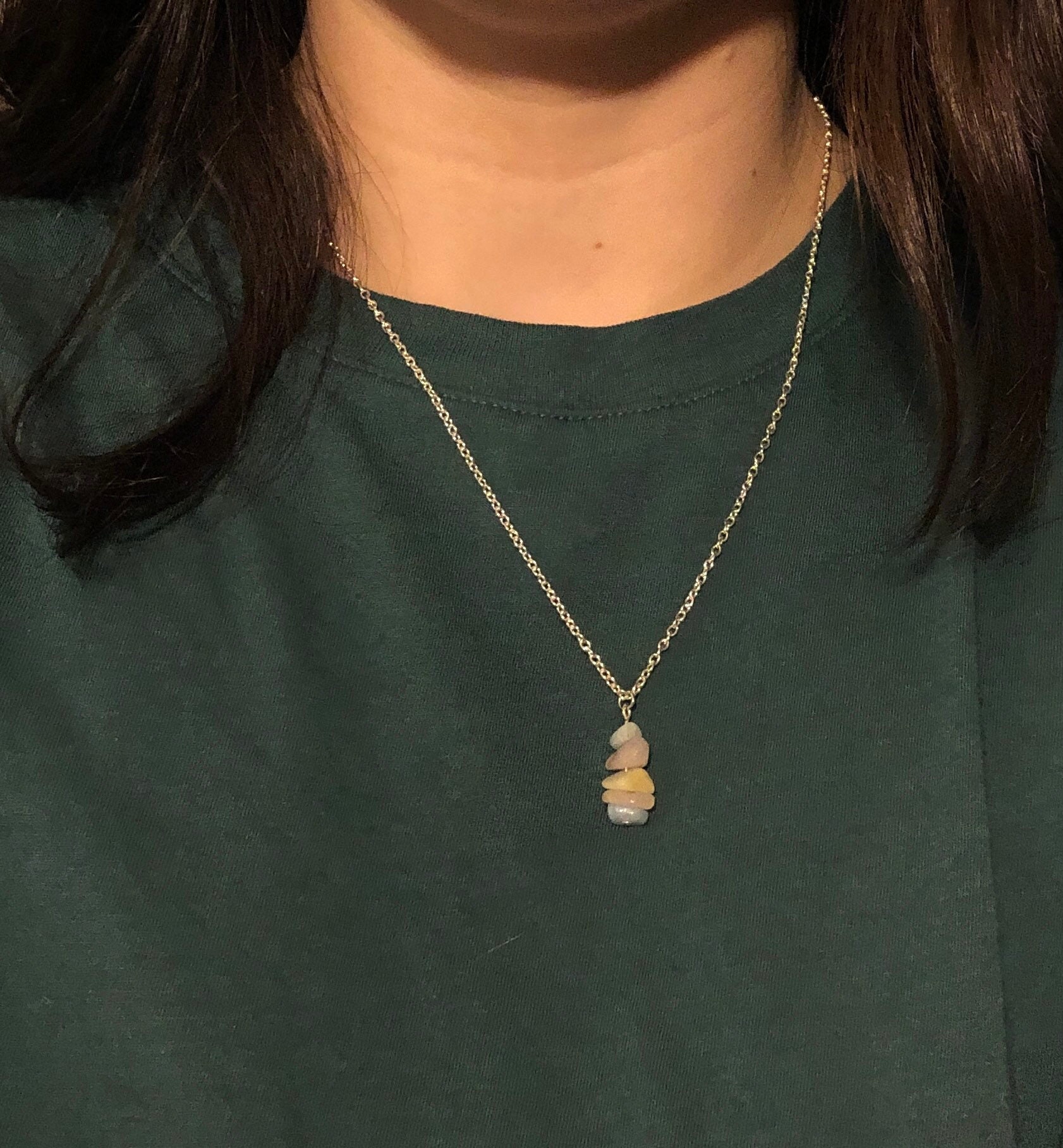 Collar de morganita fidget - Etsy España