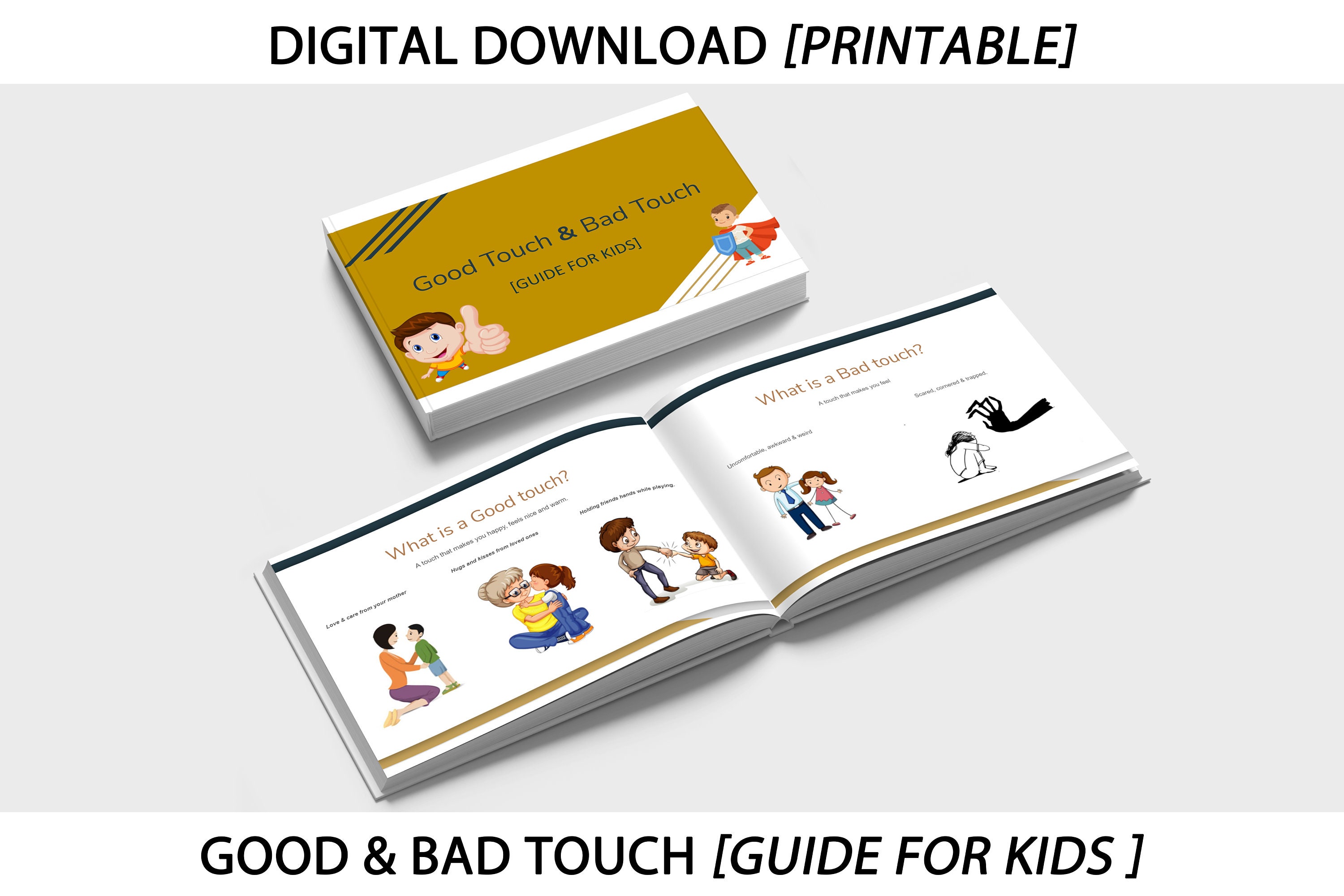 Good & Bad Touch Learning [guide for Kids] [digital Download ...