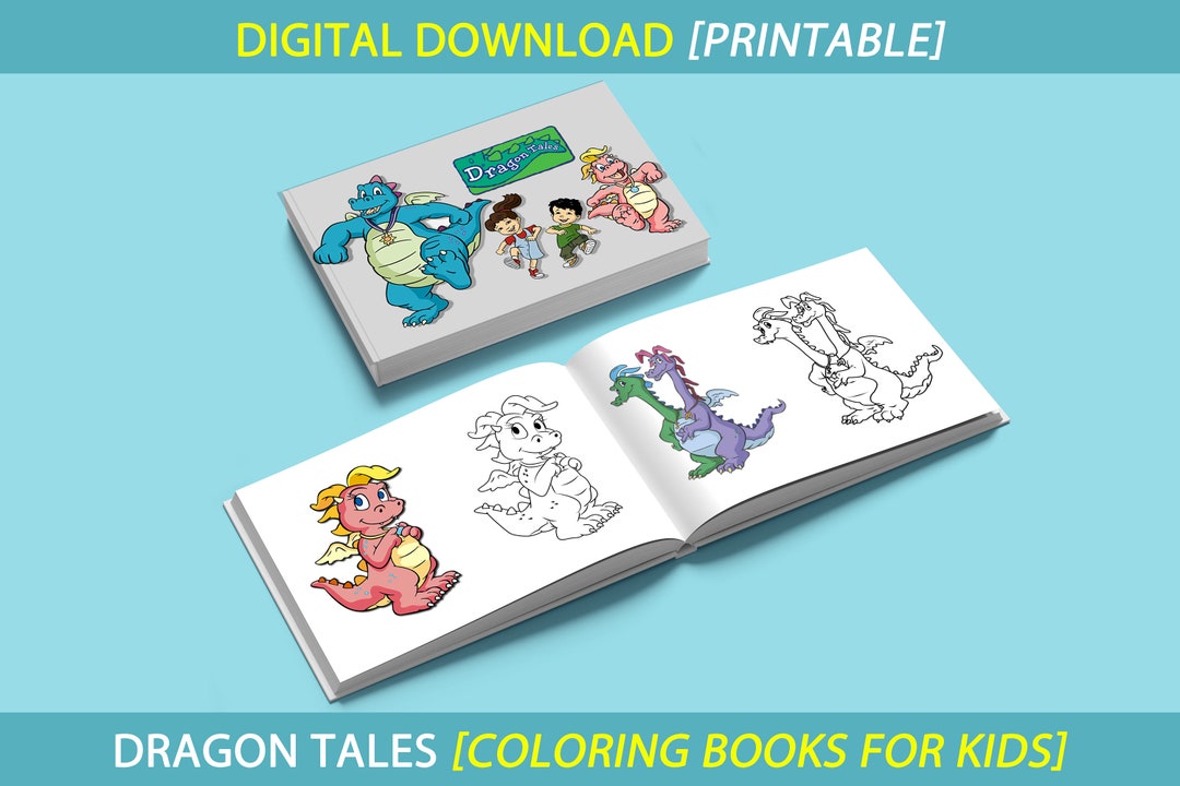 Dragon Tales | Coloring Books for Kids | Digital Download | Printable ...