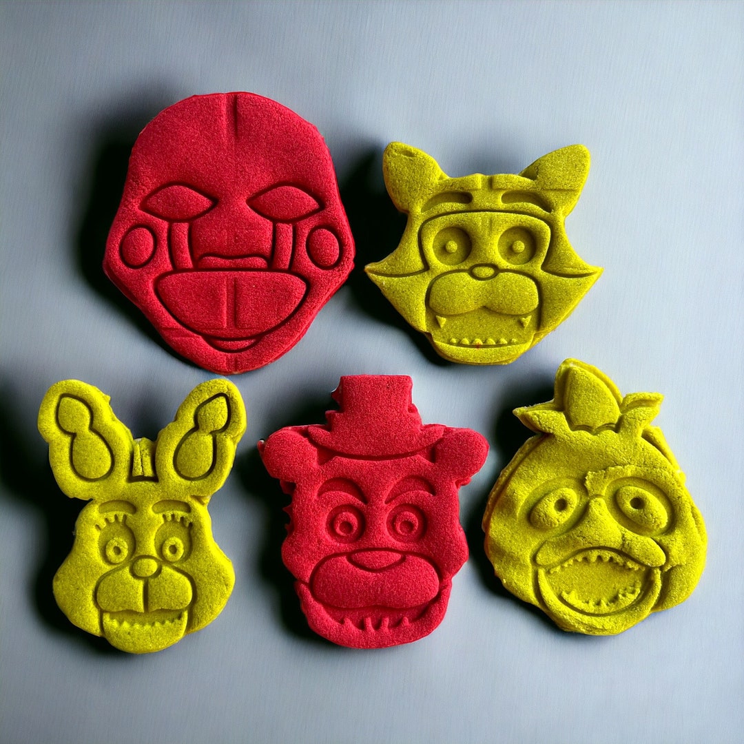 Five Nights at Freddys Cookie Cutter Set of 5, Unique 3D Printed ...