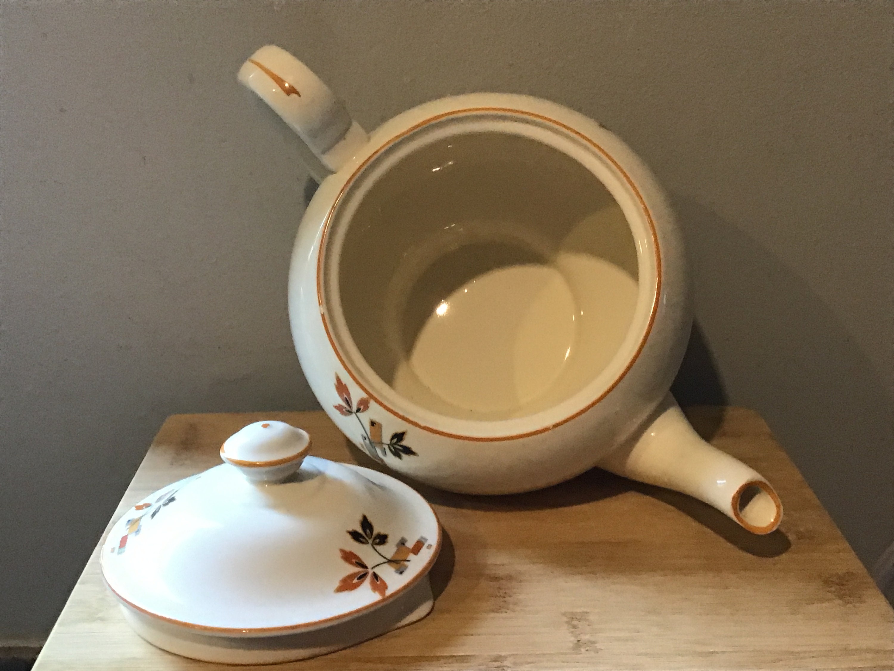 Alfred Meakin England teapot leaves pattern | Etsy