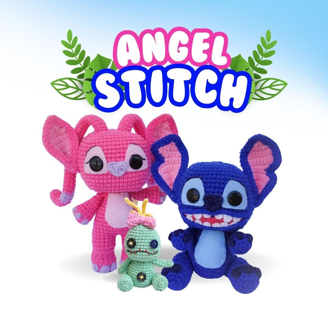 Stitch, Angel, and Scrump Crochet Patterns – Amigurumi PDF in English ...