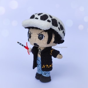 Trafalgar Law (one Piece) Crochet Pattern, Amigurumi Pattern, PDF ...