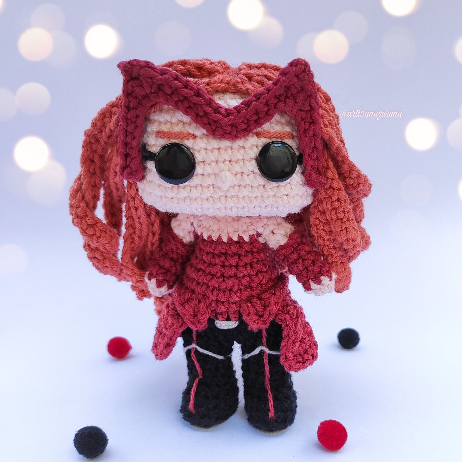 Wanda Maximoff Scarlet Witch Amigurumi English Crochet | Etsy
