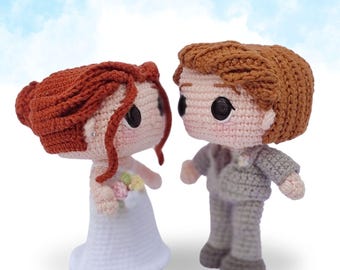 PATTERN Bride & Groom Amigurumi / Amigurumi Crochet Doll Pattern ...