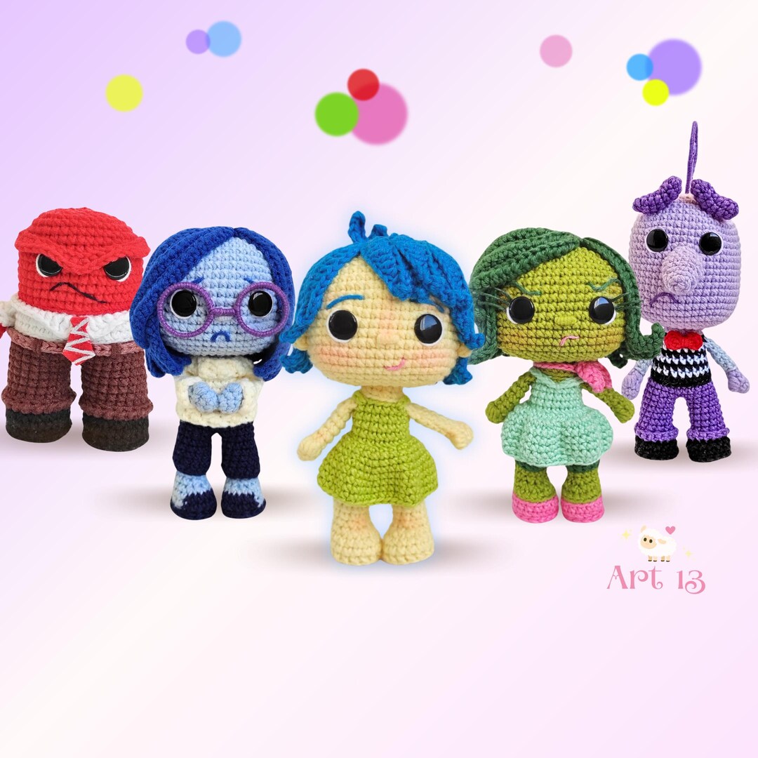 Inside Out Crochet Pattern, Amigurumi Pattern, PDF English Pattern, Funko Pop Crochet - Etsy