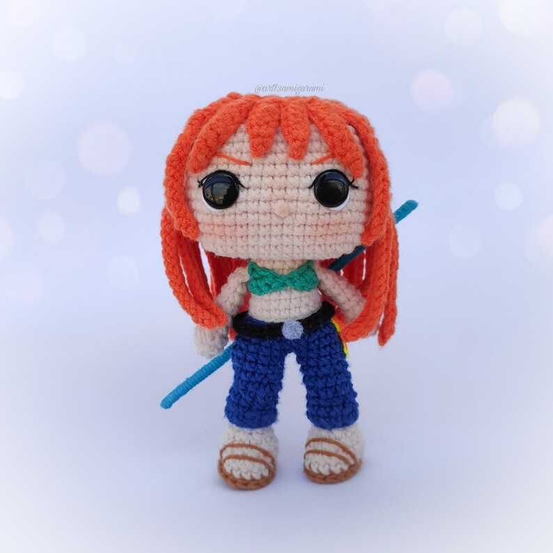 Nami Pirate Doll Crochet Pattern, Funko Pop Style (PDF English Pattern ...