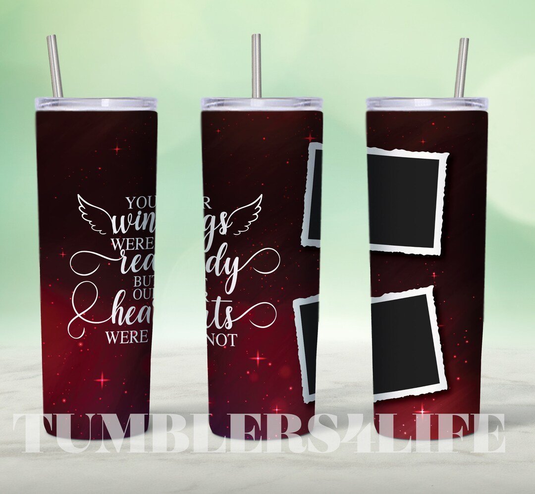 20oz Skinny Tumbler Memorial Picture Memorial Sublimation Designs Rest ...