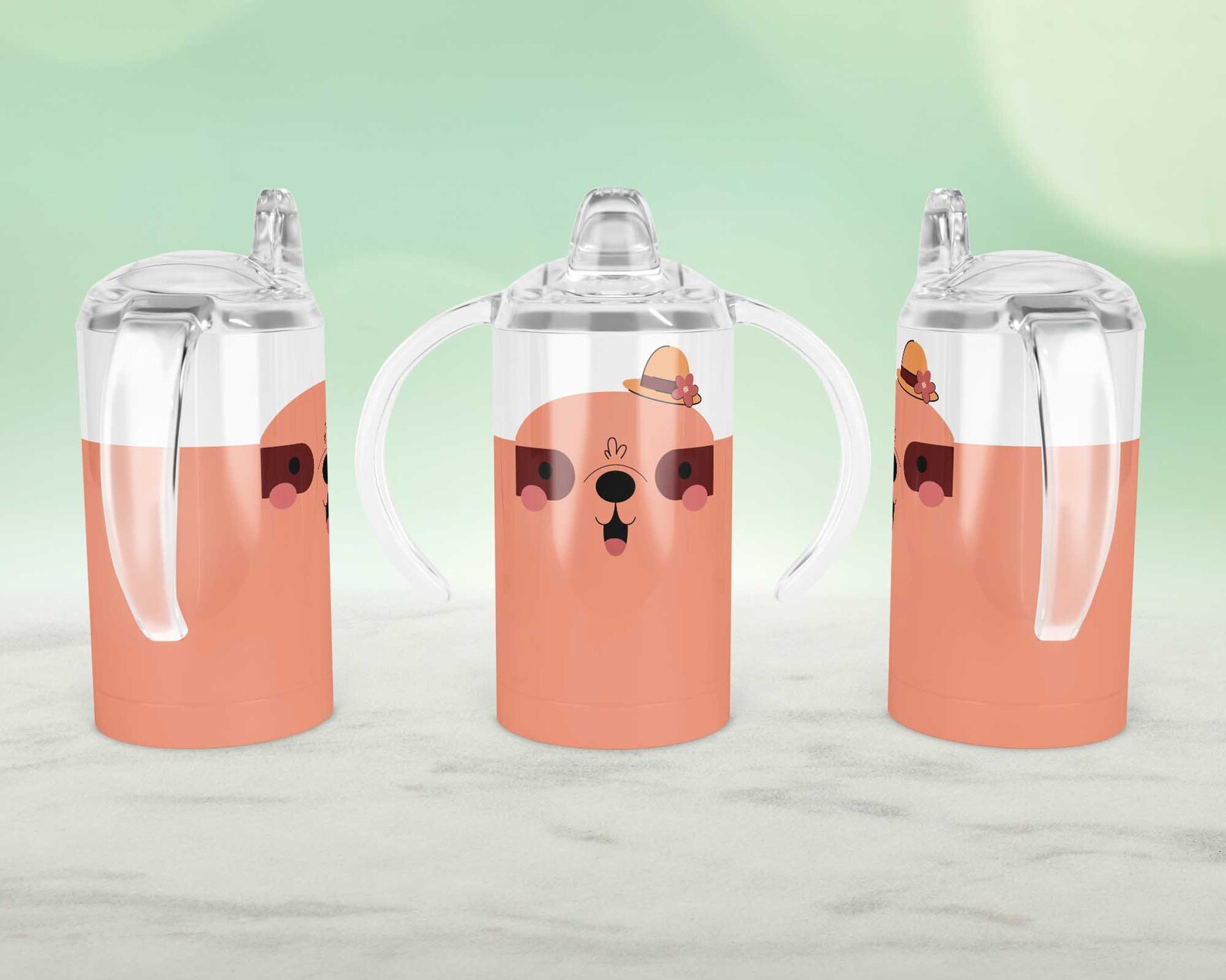 Cute Dog Design Straight Sippy Cup Sublimation SEAMLESS | Etsy