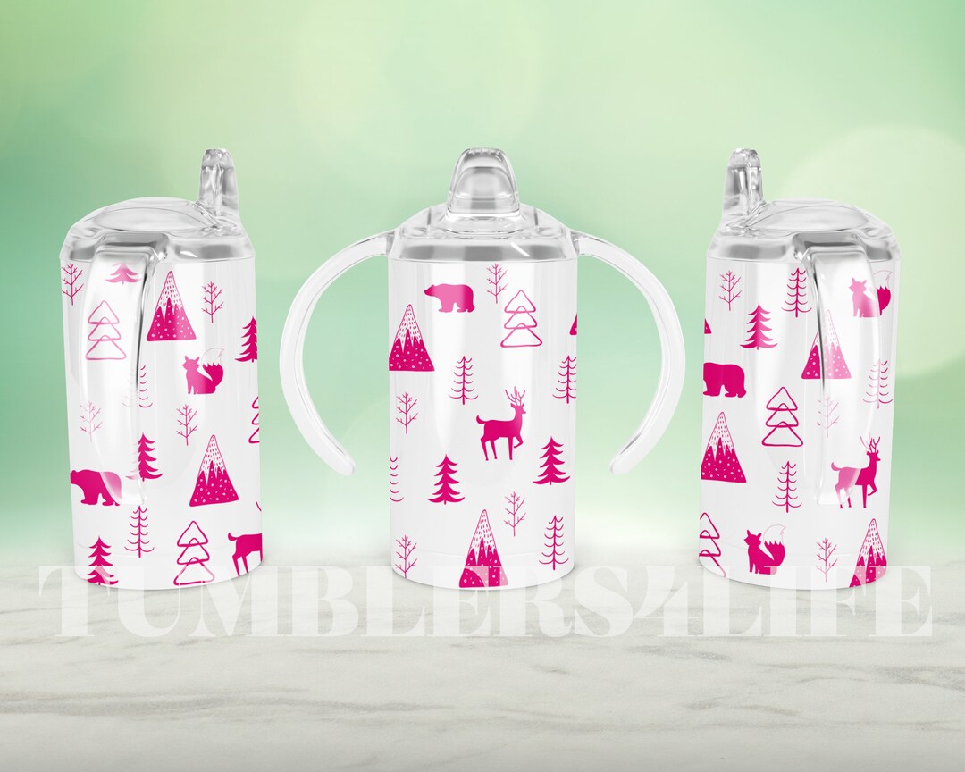 Scandinavian Design Forest Animals, Bear, Fox, Moose, Straight Sippy ...