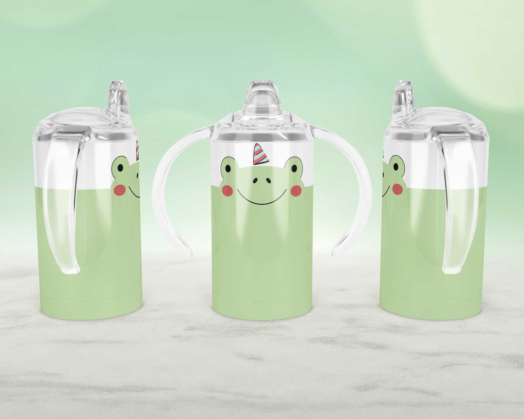 Cute Frog Design Straight Sippy Cup Sublimation SEAMLESS Pattern, Full ...