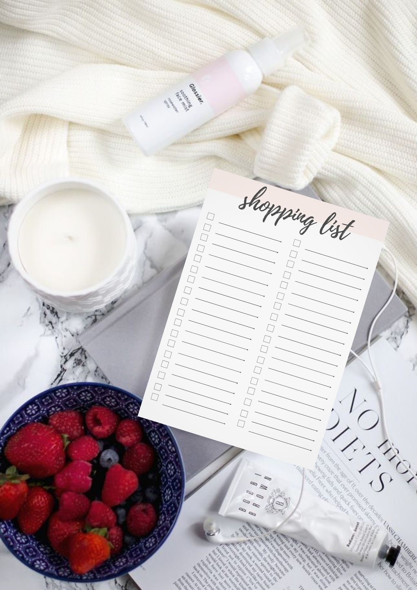 Digital Download Shopping List Printable Store List Shopping List ...