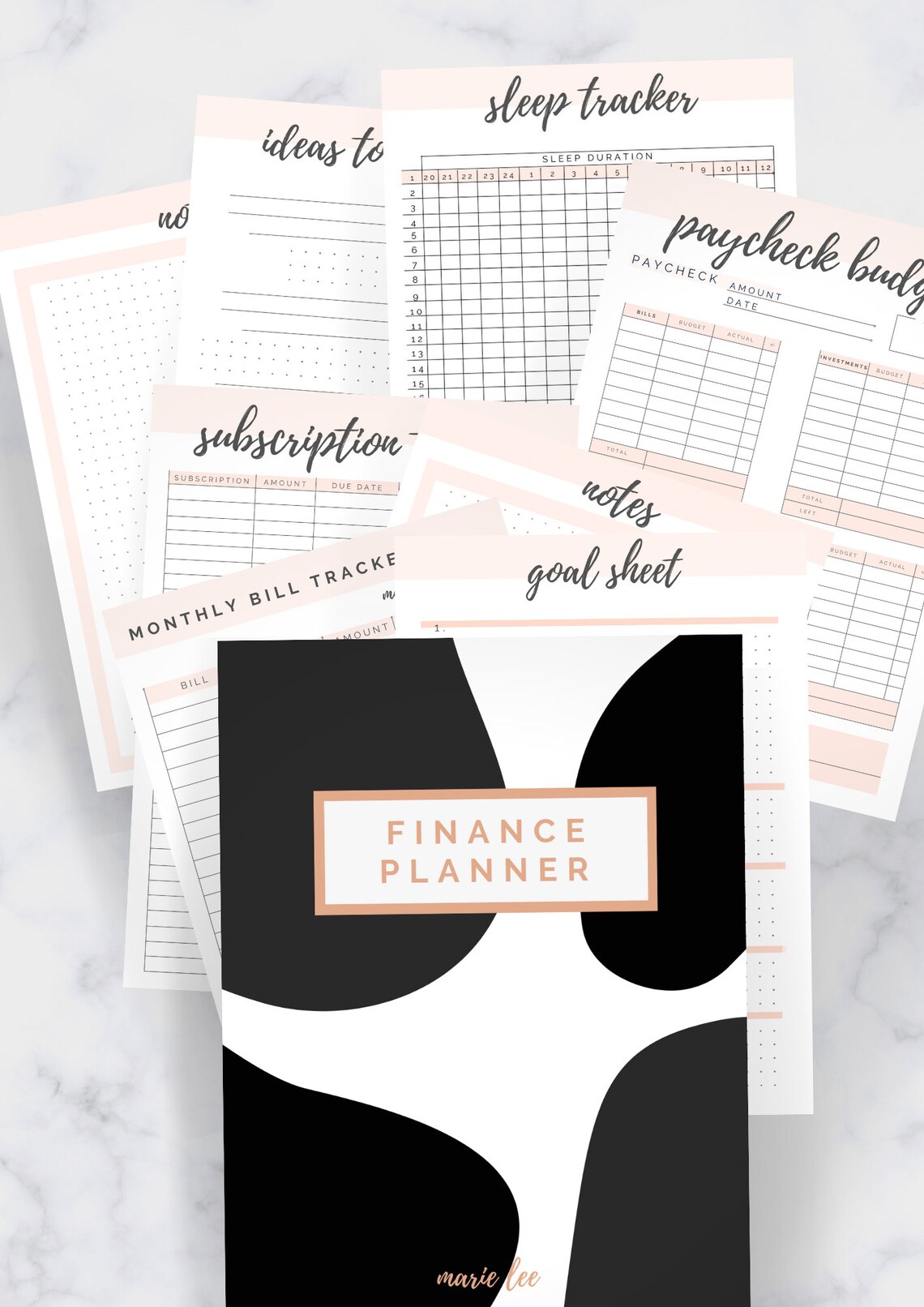 Digital Budget Planner, Digital Finance Planner, Monthly Budget ...