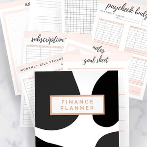 Digital Budget Planner, Digital Finance Planner, Monthly Budget ...